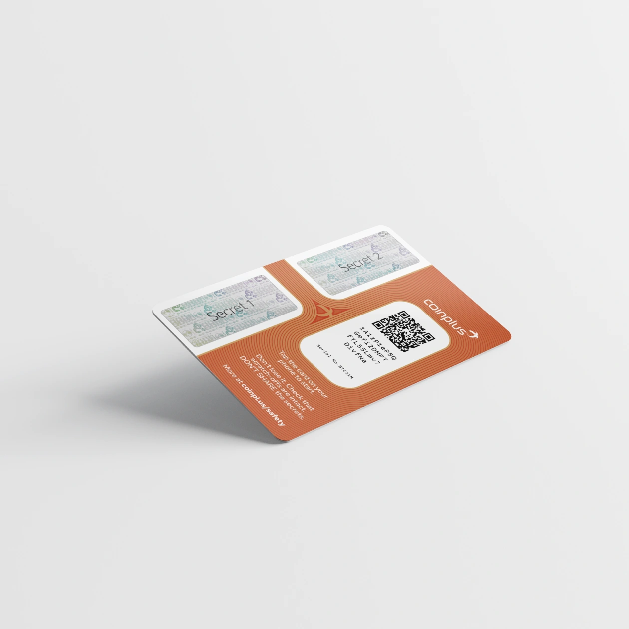 Physical bitcoin card wallet